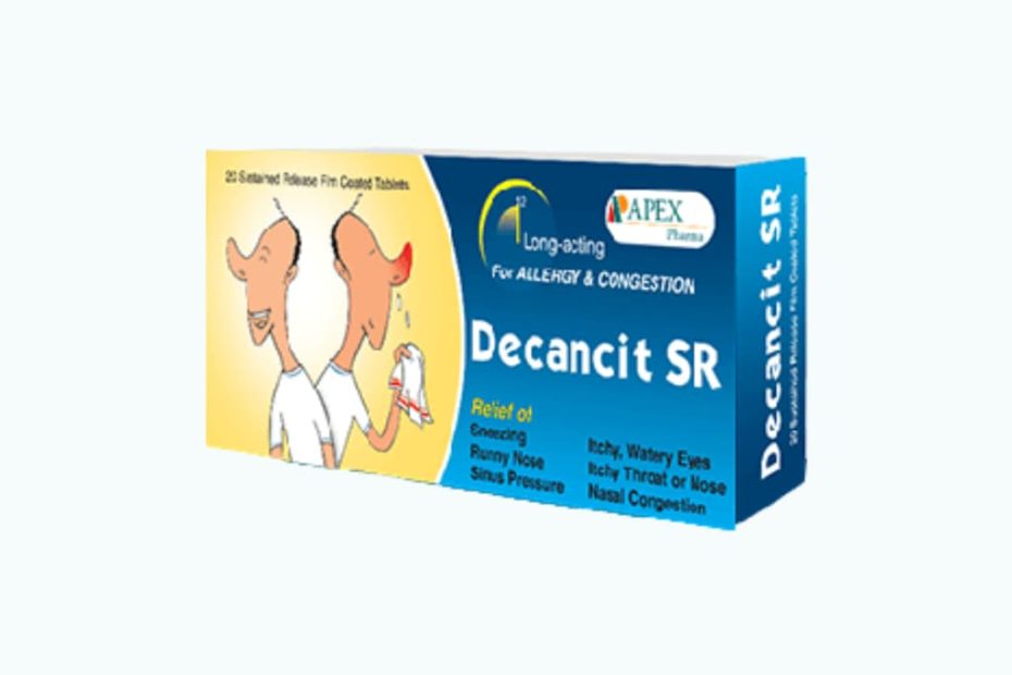 ديكانست اس ار Decancit SR لعلاج الحساسية والاحتقان وأعراض البرد ...